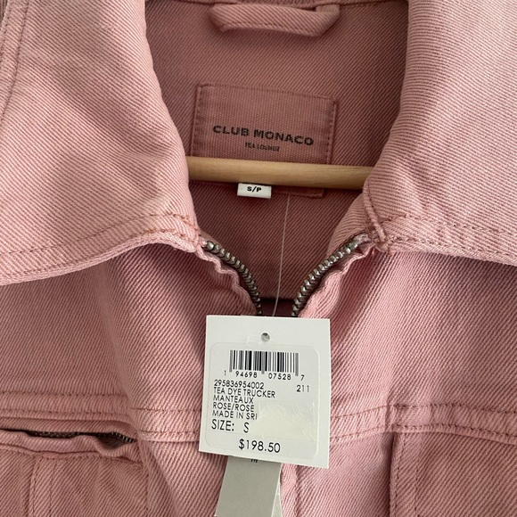 Club Monaco | Jackets & Coats | Club Monaco Tea Dyed Zip Front Trucker ...